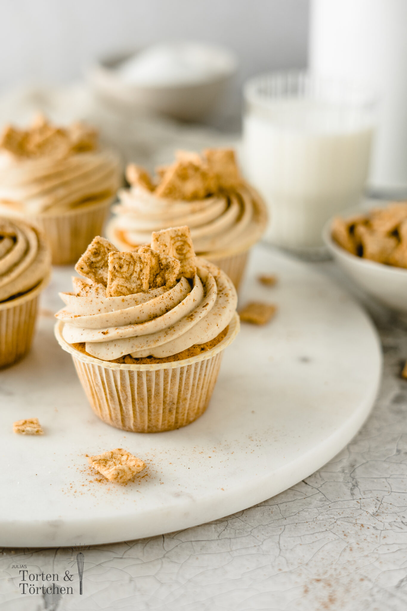 Cini Mini Cupcakes - Zimt Cupcakes mit Mascarpone Frischkäse Topping